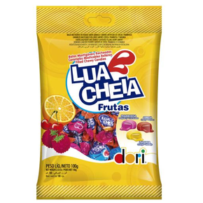 Bala Lua Cheia Frutas 100g Dori
