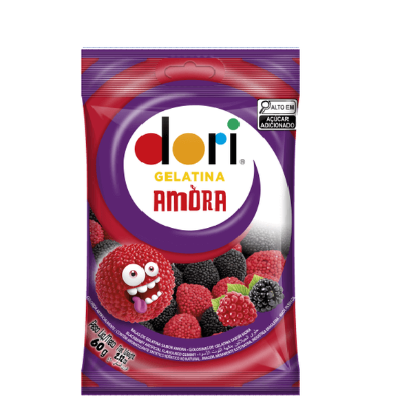Bala Gelatina Amora 60g Dori