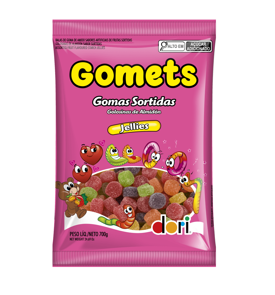 Gomets Goma Americana Frutas 700g Dori