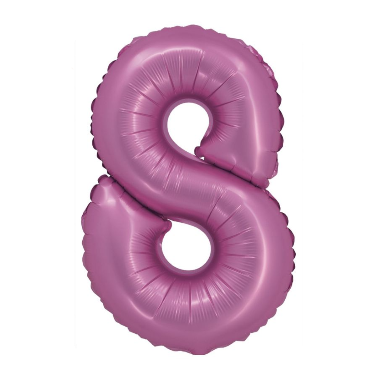 Balao Cromado 40cm Rosa N 8 Silver