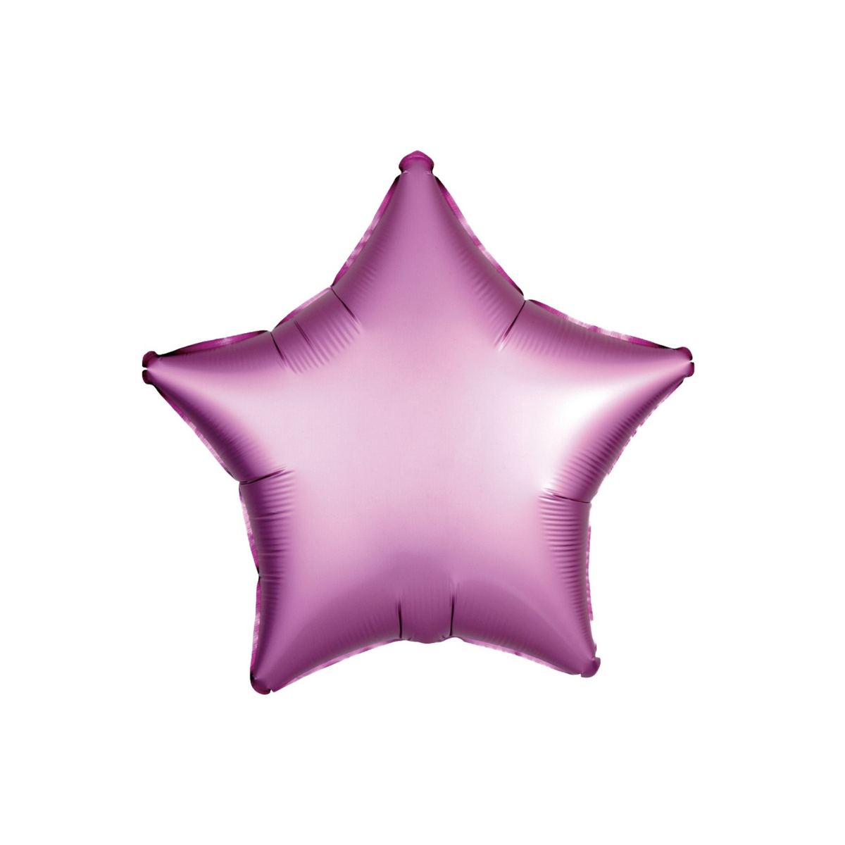 Balao Cromado 45cm Estrela Rosa Silver