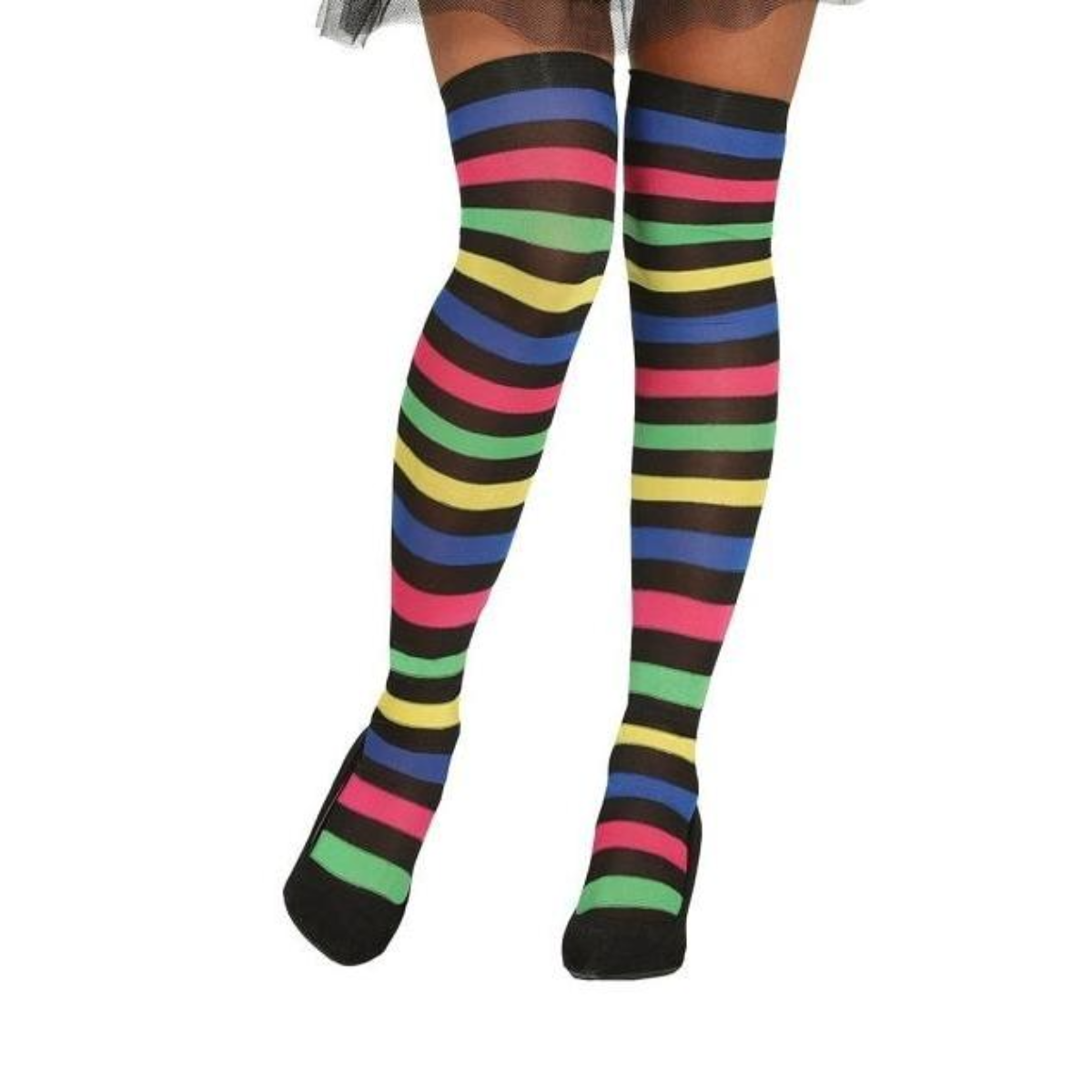 Meia Listras Coloridas Par Fox Import