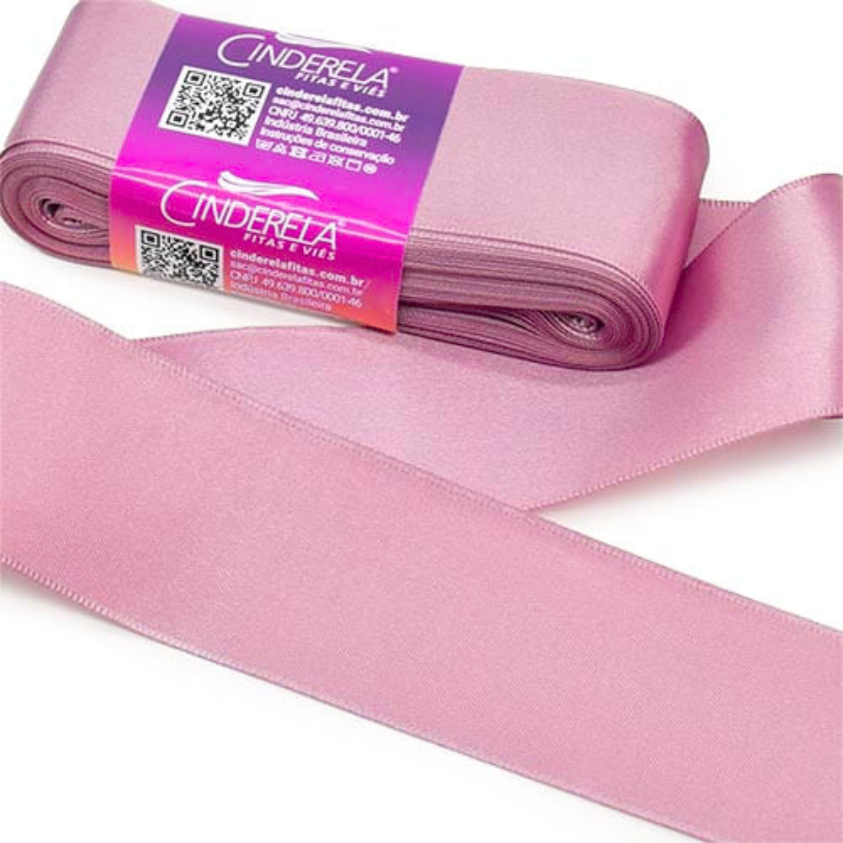 Fita Cetim 10x38mm Rosa Liris Cinderela